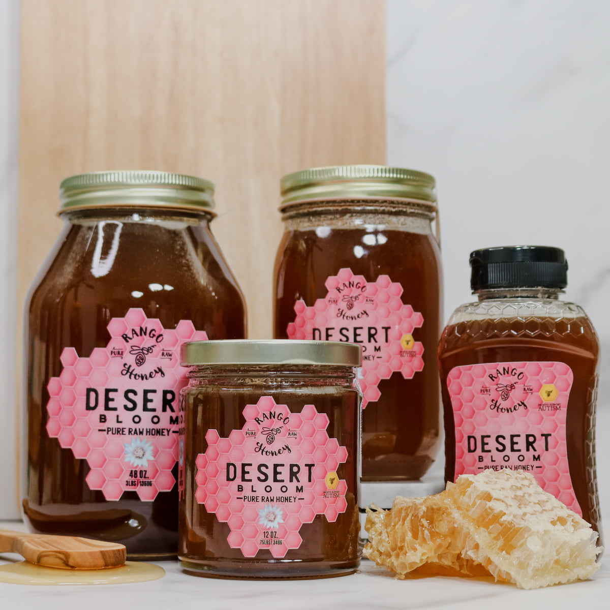 100% Pure Organic Raw Honey - Sonoran Desert Bloom - All Natural ...